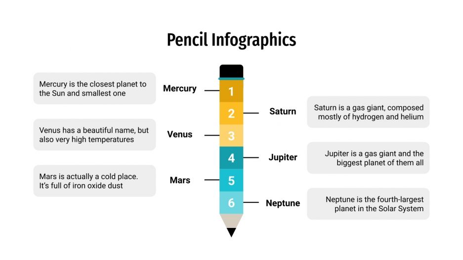 Pencil Infographics for Google Slides & PowerPoint