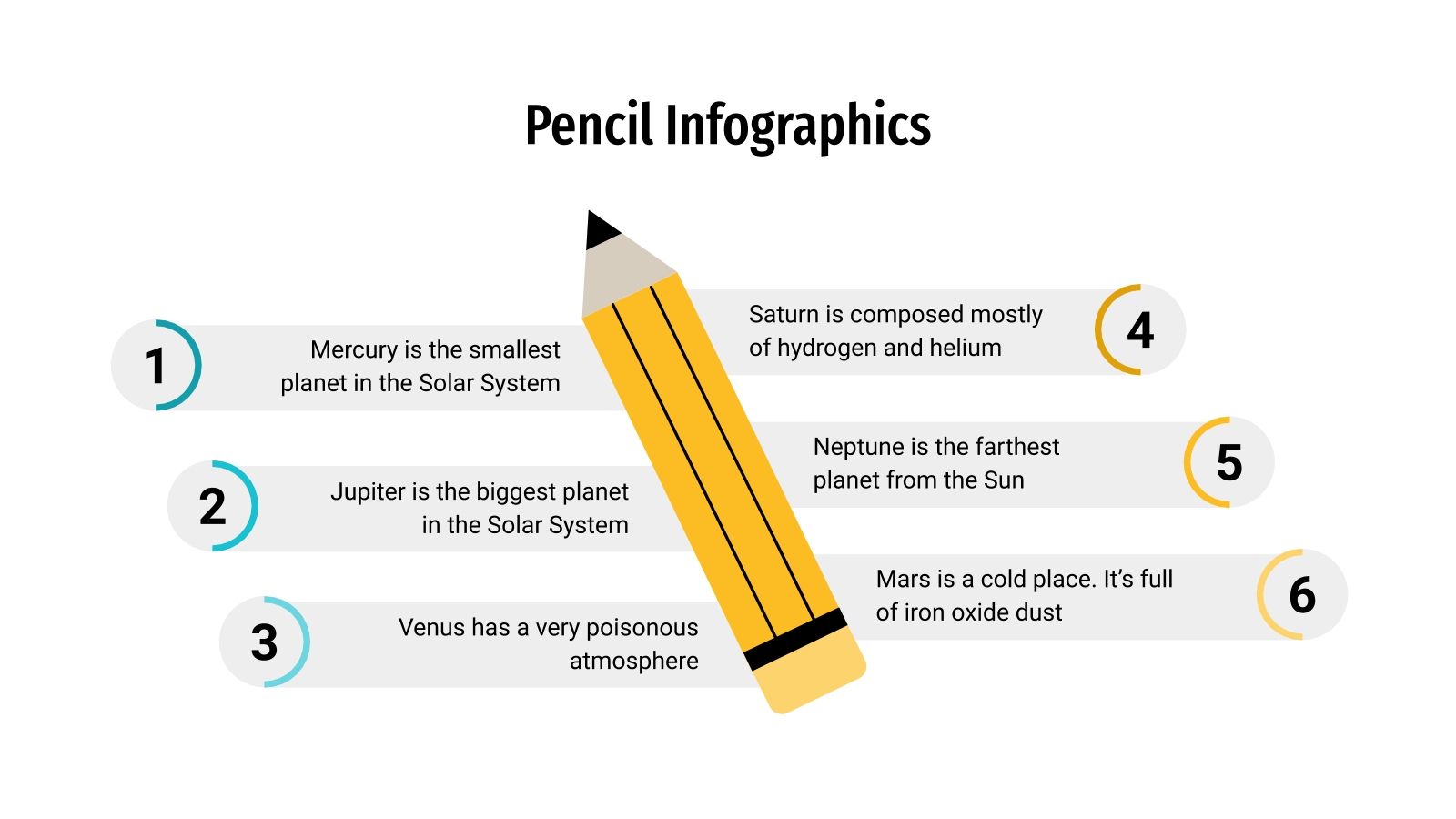 Pencil Infographics for Google Slides & PowerPoint