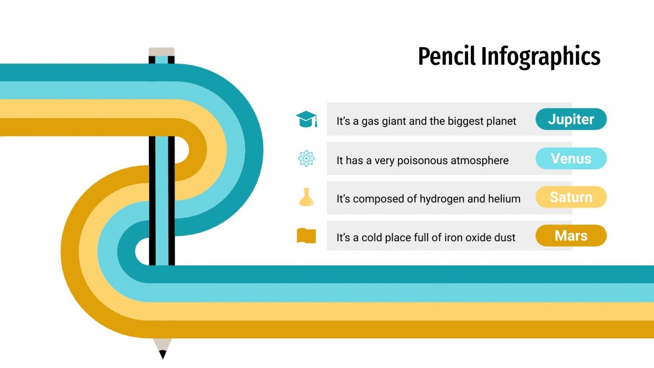 Pencil Infographics for Google Slides & PowerPoint
