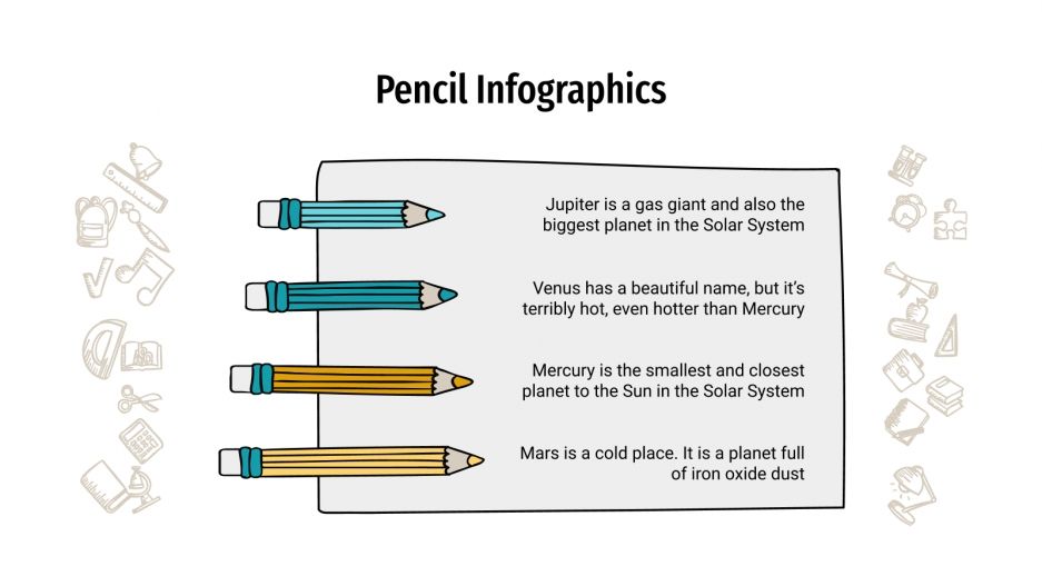 Pencil Infographics for Google Slides & PowerPoint
