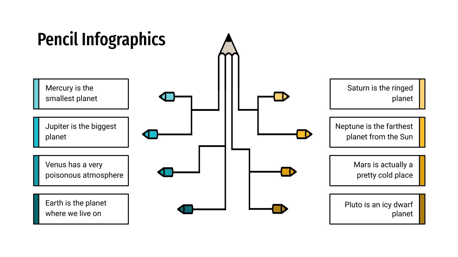 Pencil Infographics for Google Slides & PowerPoint