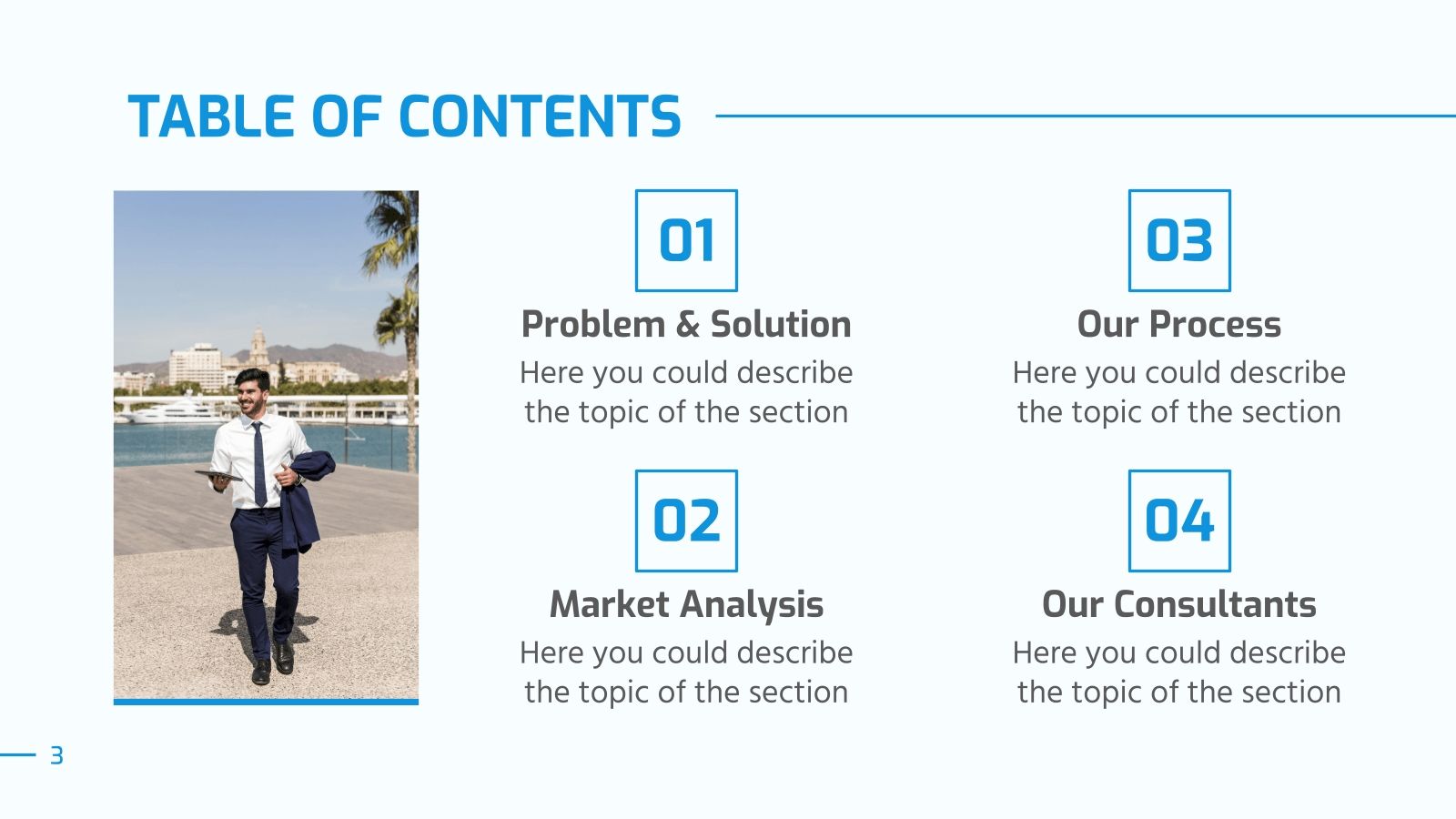 Blue Corporate Consulting Google Slides & PowerPoint template