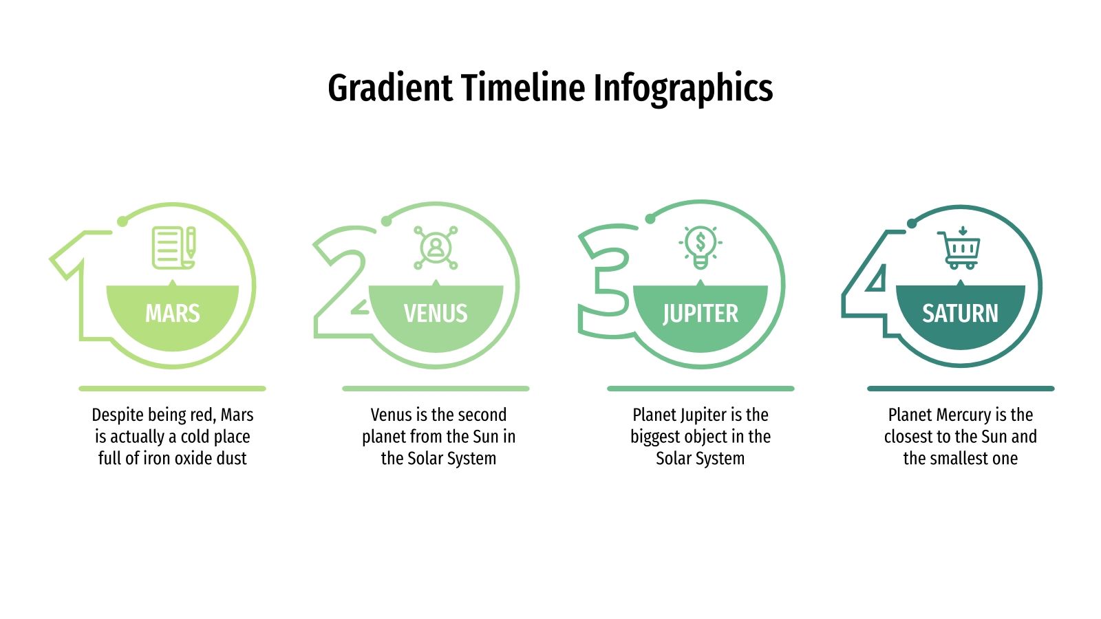 Gradient Timeline Infographics Google Slides & PowerPoint