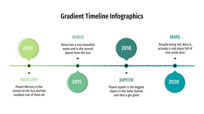 Gradient Timeline Infographics Google Slides & PowerPoint