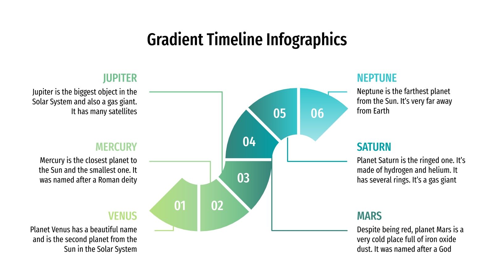 Gradient Timeline Infographics Google Slides & PowerPoint