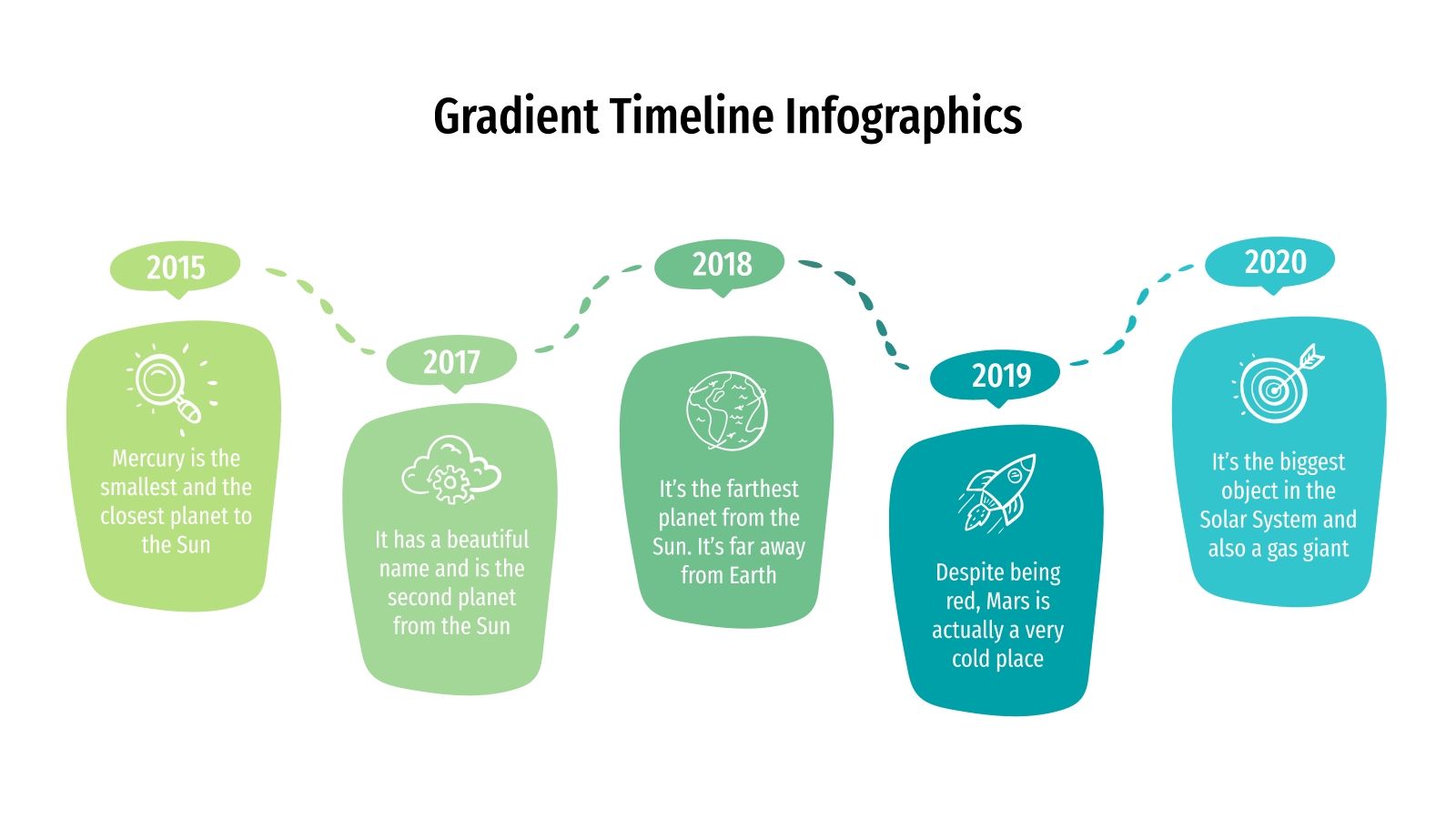 Gradient Timeline Infographics Google Slides & PowerPoint
