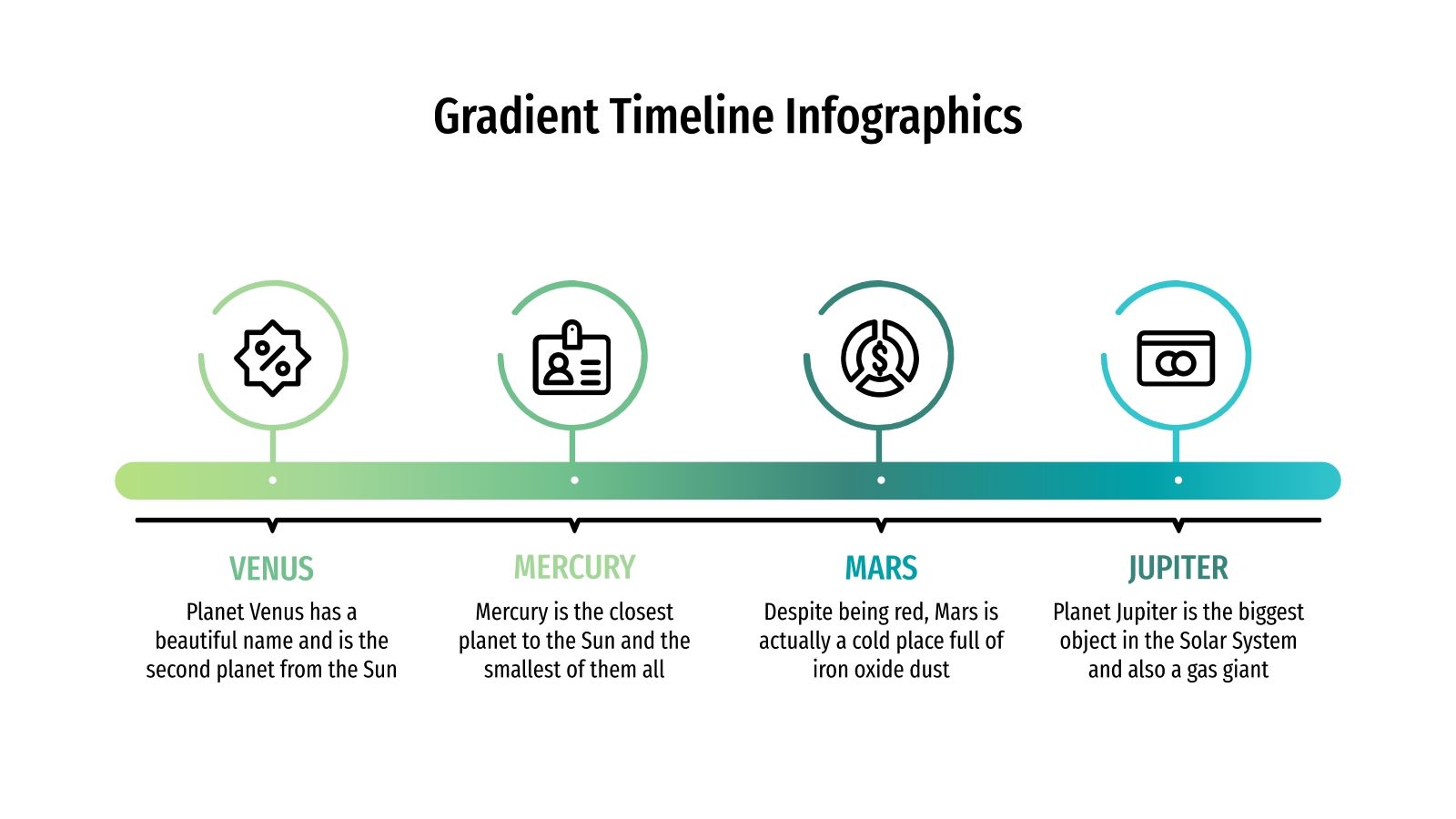 Gradient Timeline Infographics Google Slides & PowerPoint