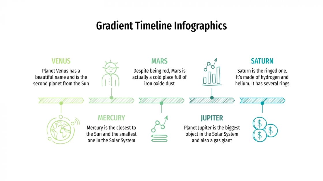Gradient Timeline Infographics Google Slides & PowerPoint