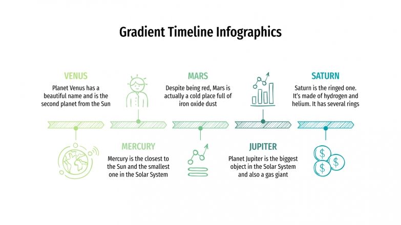 Gradient Timeline Infographics Google Slides & PowerPoint