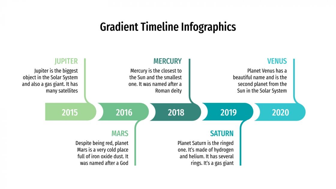 Gradient Timeline Infographics Google Slides & PowerPoint