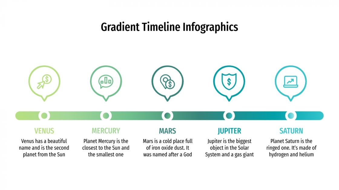 Gradient Timeline Infographics Google Slides & PowerPoint