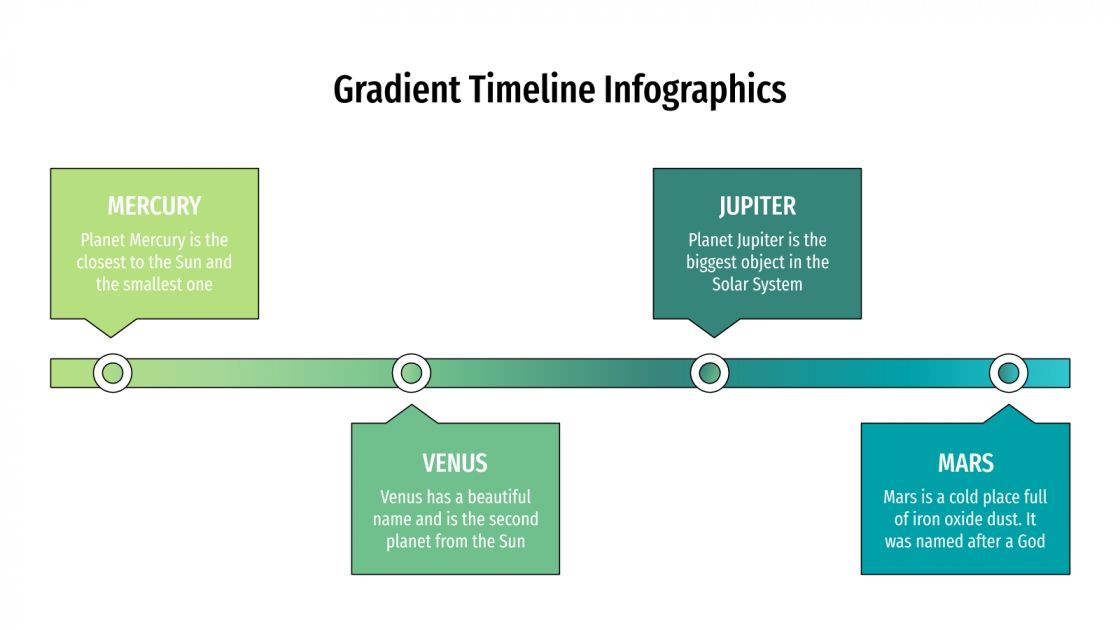 Gradient Timeline Infographics Google Slides & PowerPoint
