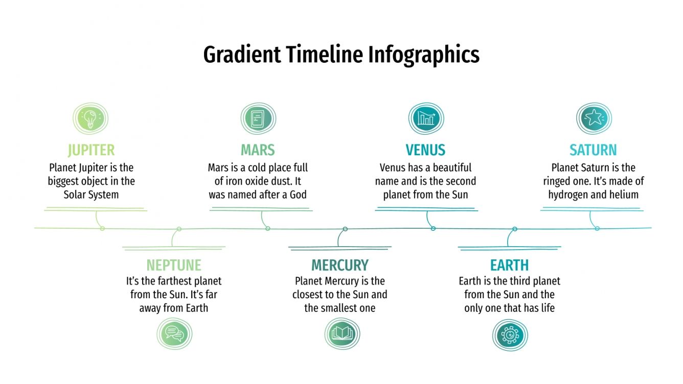 Gradient Timeline Infographics Google Slides & PowerPoint