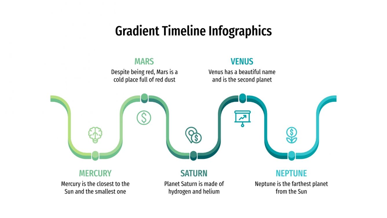 Gradient Timeline Infographics Google Slides & PowerPoint