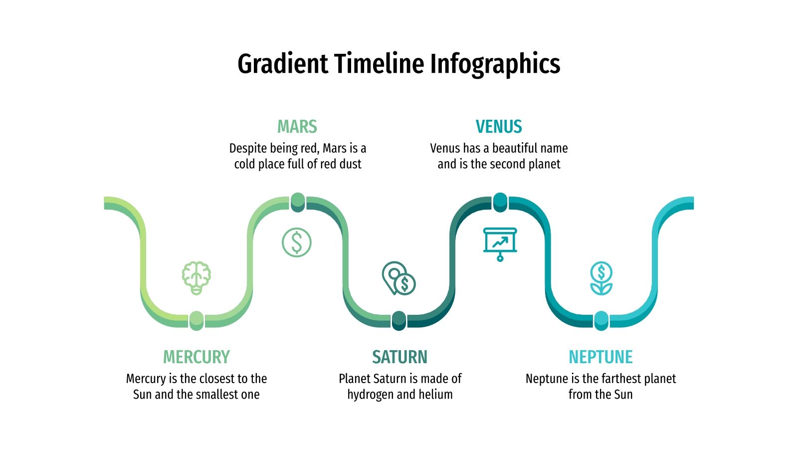 Gradient Timeline Infographics Google Slides & PowerPoint