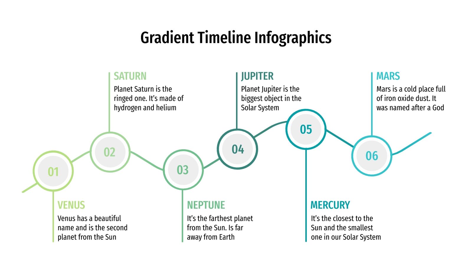 Gradient Timeline Infographics Google Slides & PowerPoint