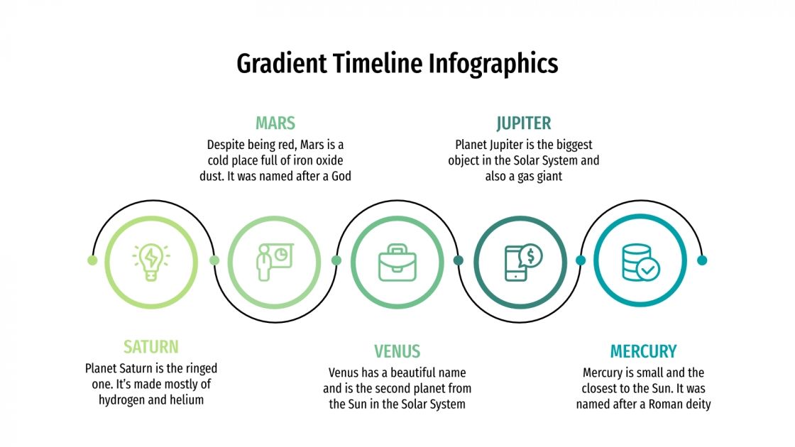 Gradient Timeline Infographics Google Slides & PowerPoint