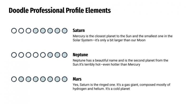 Doodle Professional Profile Elements | Google Slides and PPT