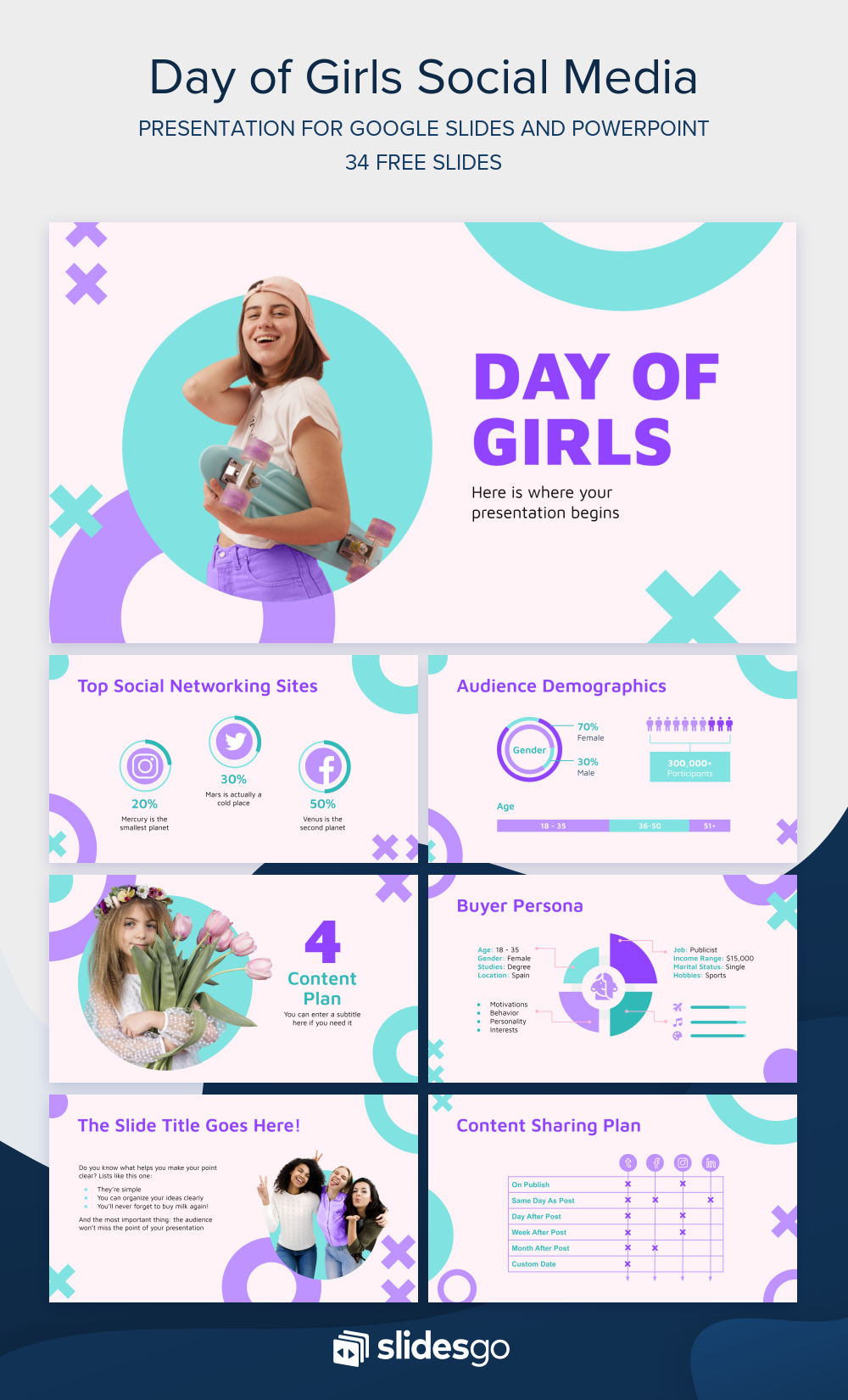 Page 2 | Day of Girls Google Slides theme and PowerPoint template