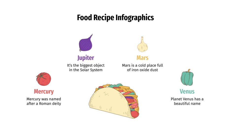 Food Recipe Infographics Google Slides & PowerPoint template