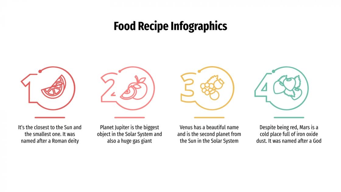 Food Recipe Infographics Google Slides & PowerPoint template