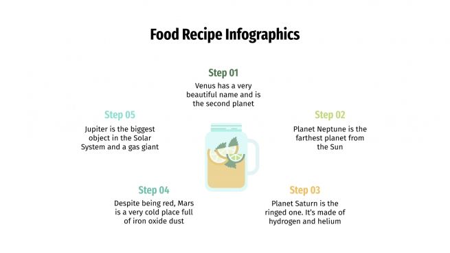 Food Recipe Infographics Google Slides & PowerPoint template