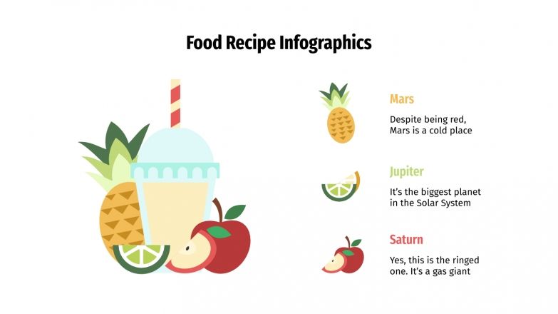 Food Recipe Infographics Google Slides & PowerPoint template