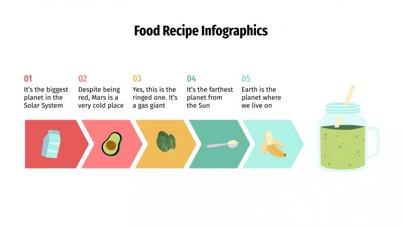 Food Recipe Infographics Google Slides & PowerPoint template