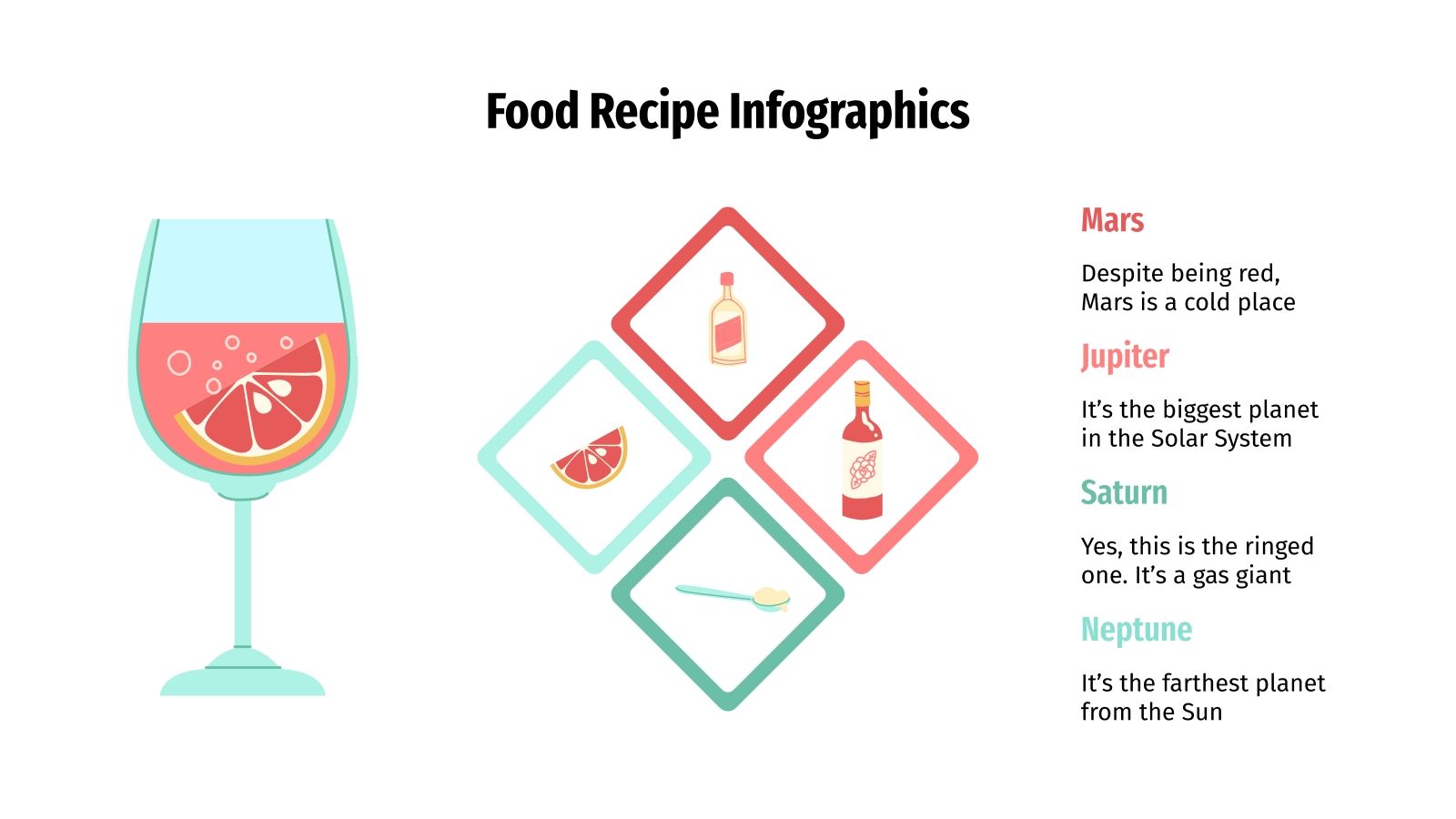 Food Recipe Infographics Google Slides & PowerPoint template