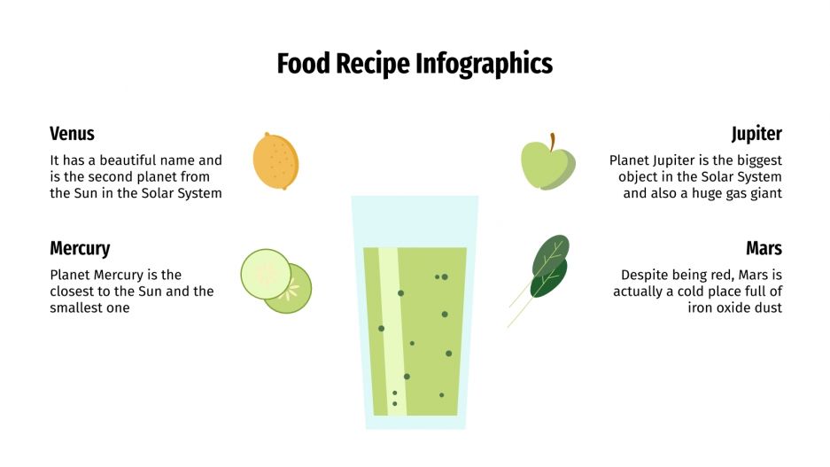 Food Recipe Infographics Google Slides & PowerPoint template