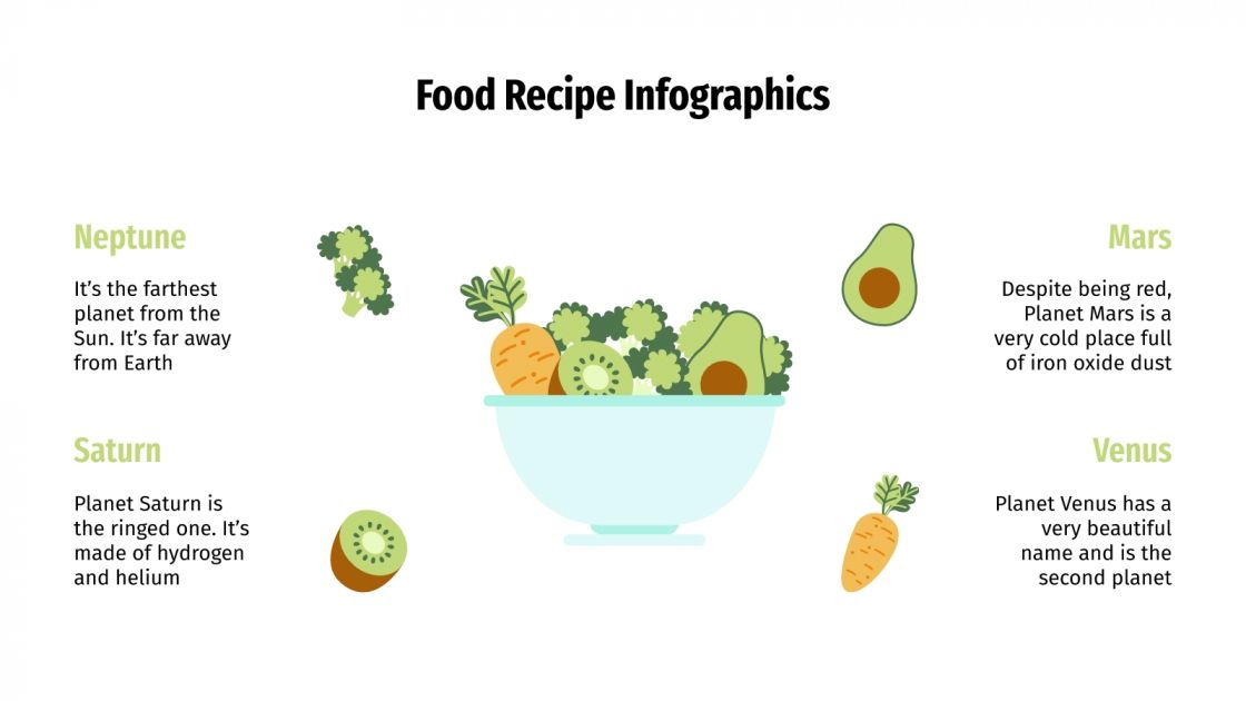 Food Recipe Infographics Google Slides & PowerPoint template