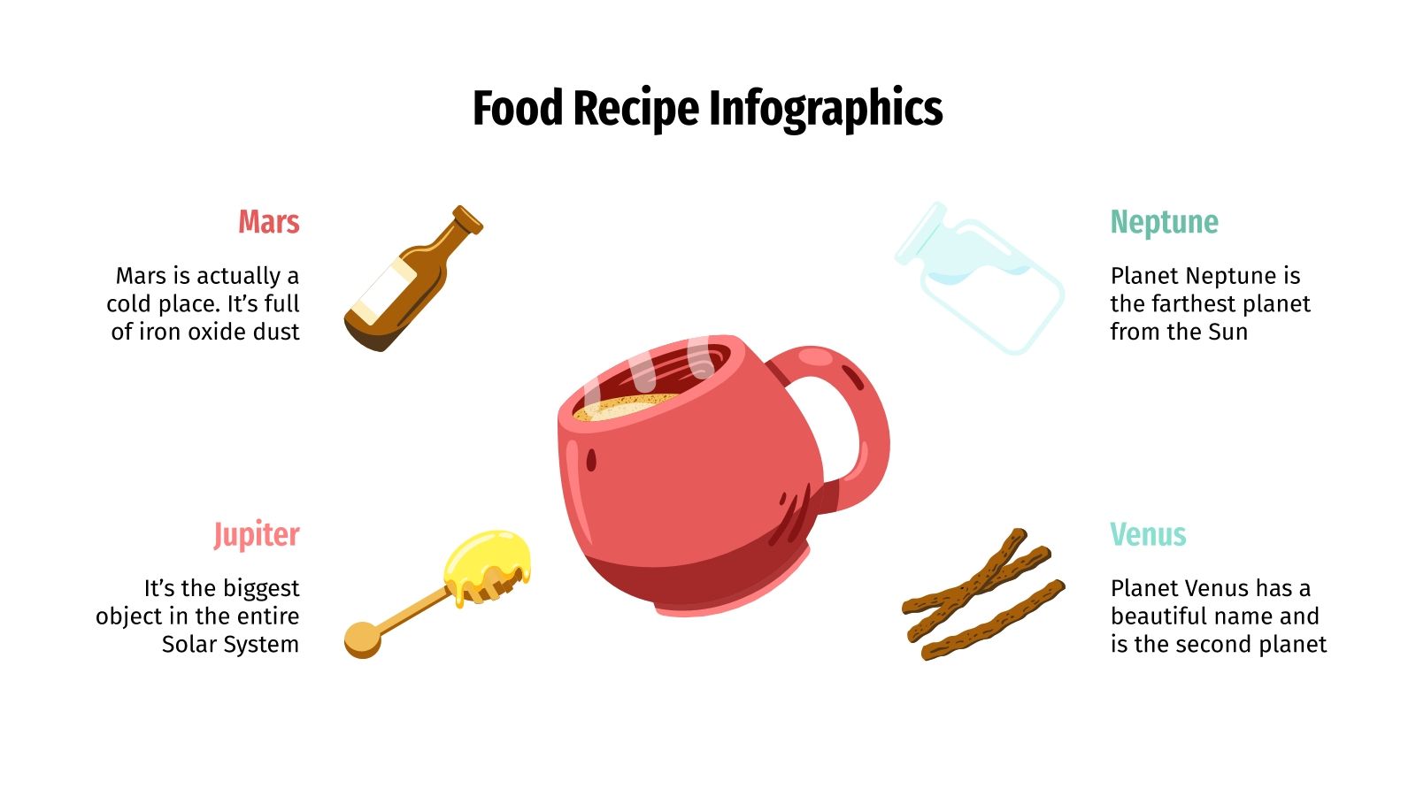 Food Recipe Infographics Google Slides & PowerPoint template