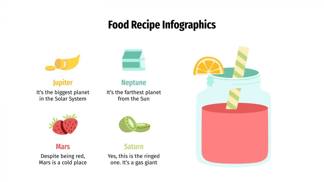Food Recipe Infographics Google Slides & PowerPoint template