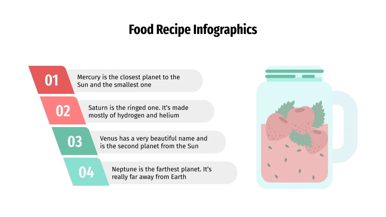 Food Recipe Infographics Google Slides & PowerPoint template