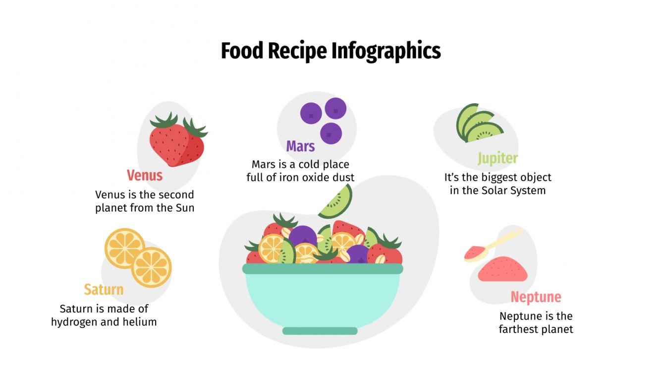 Food Recipe Infographics Google Slides & PowerPoint template
