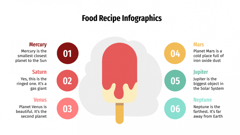 Food Recipe Infographics Google Slides & PowerPoint template