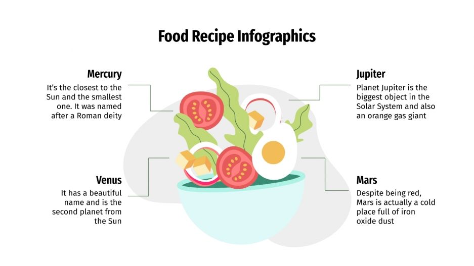 Food Recipe Infographics Google Slides & PowerPoint template