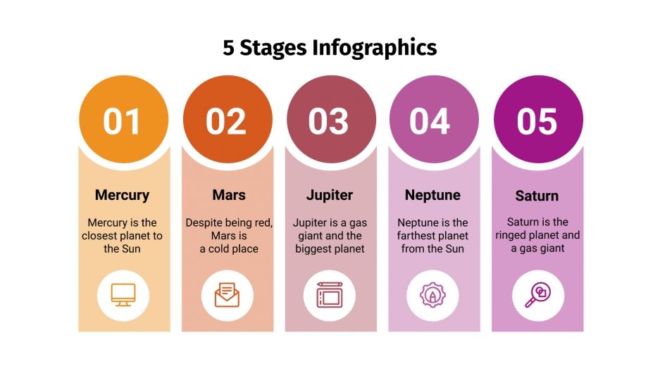5 Stages Infographics Google Slides & PowerPoint