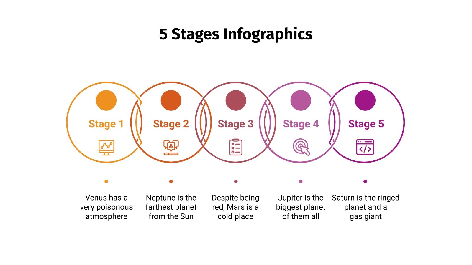 5 Stages Infographics Google Slides & PowerPoint