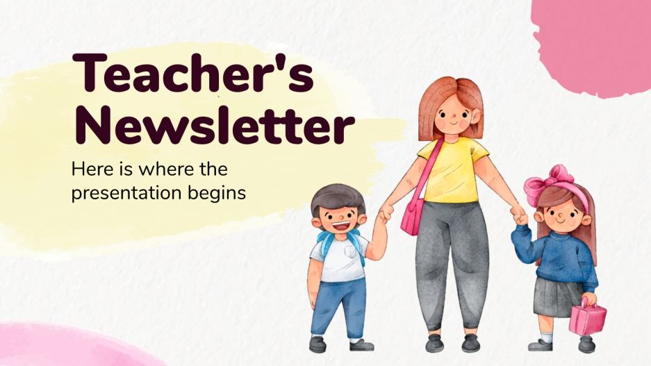 Teacher’s Newsletter Google Slides & PowerPoint template