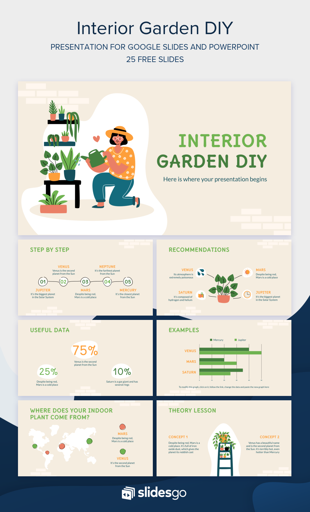 Page 3 | Interior Garden DIY Google Slides theme & PowerPoint template