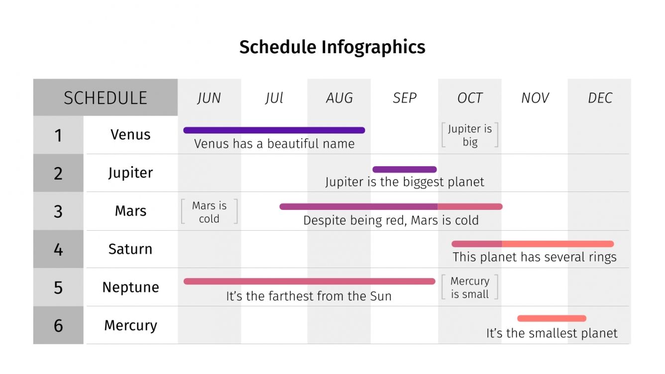 Schedule Infographics Google Slides theme & PowerPoint template