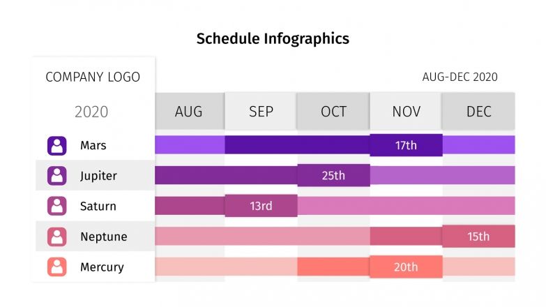 Schedule Infographics Google Slides theme & PowerPoint template