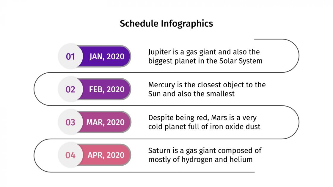 Schedule Infographics Google Slides theme & PowerPoint template