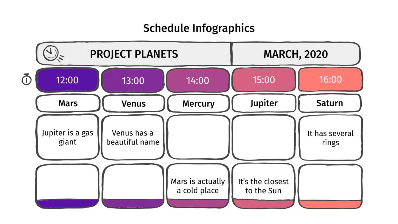 Schedule Infographics Google Slides theme & PowerPoint template