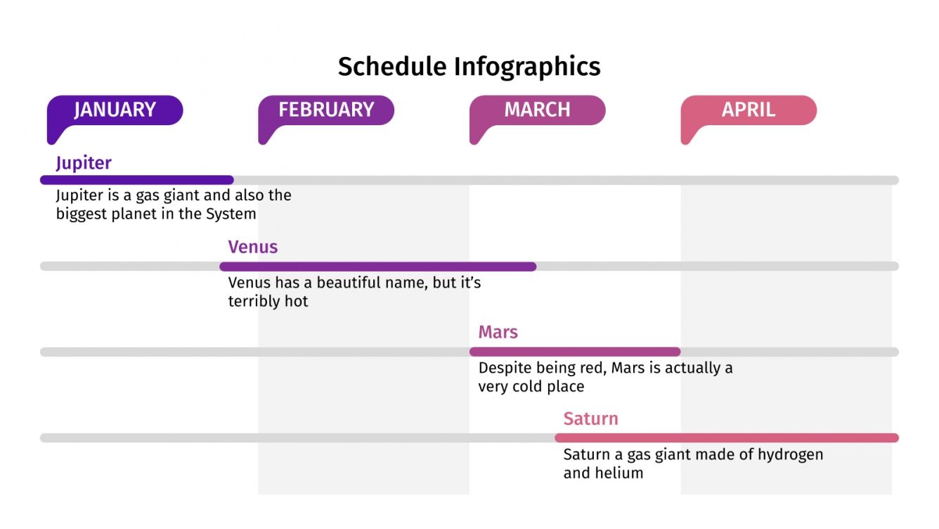 Schedule Infographics Google Slides theme & PowerPoint template