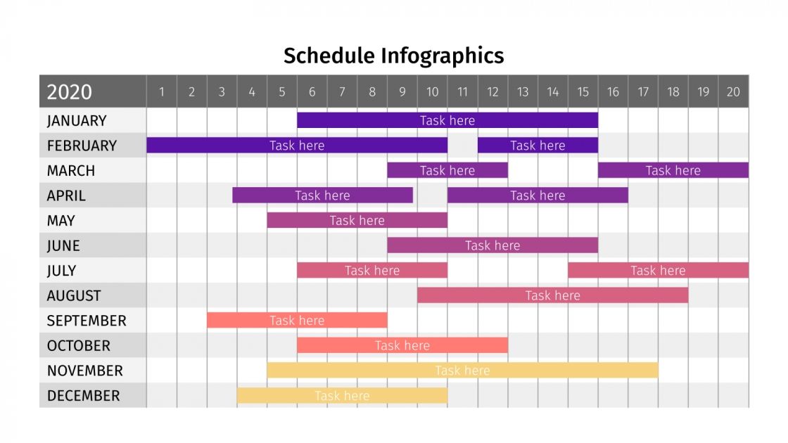Schedule Infographics Google Slides theme & PowerPoint template
