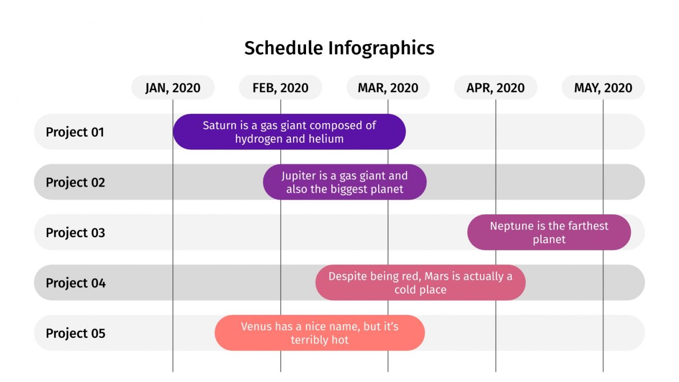 Schedule Infographics Google Slides theme & PowerPoint template