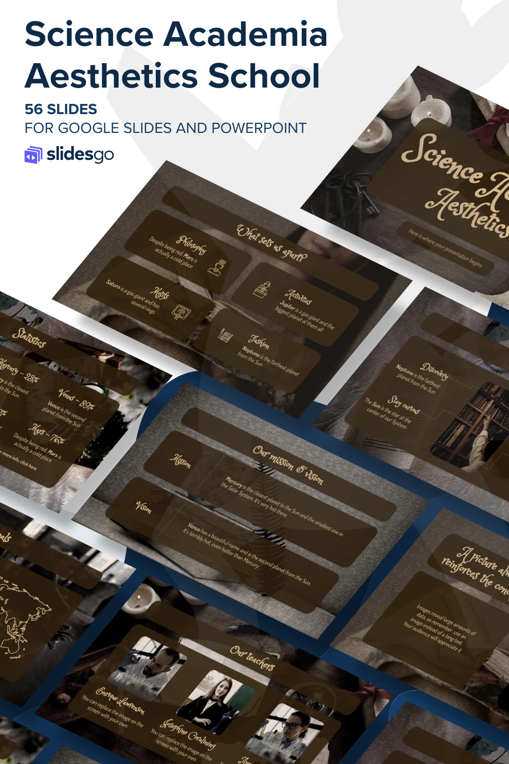 Science Academia Aesthetics School Center | Google Slides & PPT