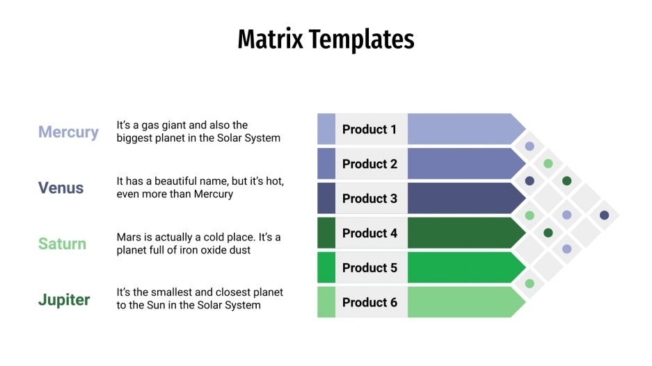 Diagramas matriciales | Plantilla de Google Slides y PowerPoint